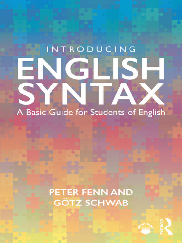 Introducing English Syntax A Basic Guide | PDF | Part Of Speech | Pronoun