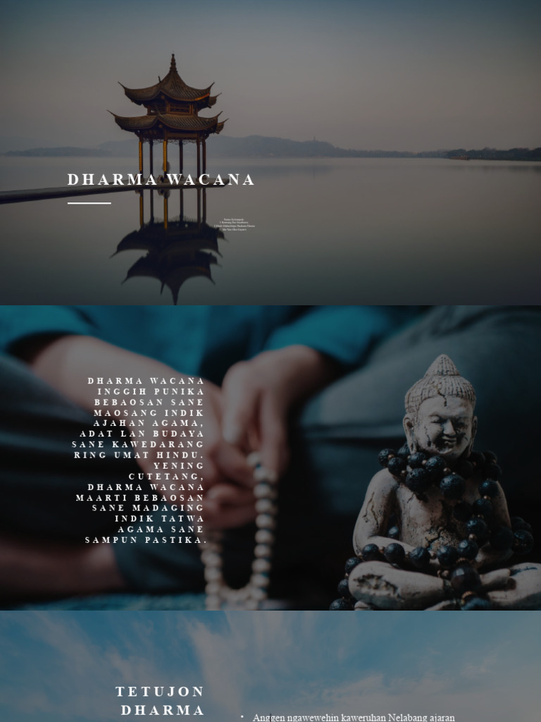 Tata Cara dan Pengertian Dharma Wacana | PDF