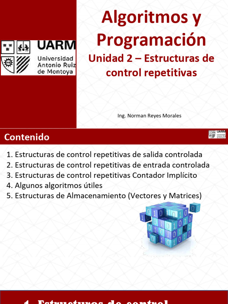 02 - 01 AlgProg - Estructuras de Control Repetitivas | PDF | Algoritmos ...