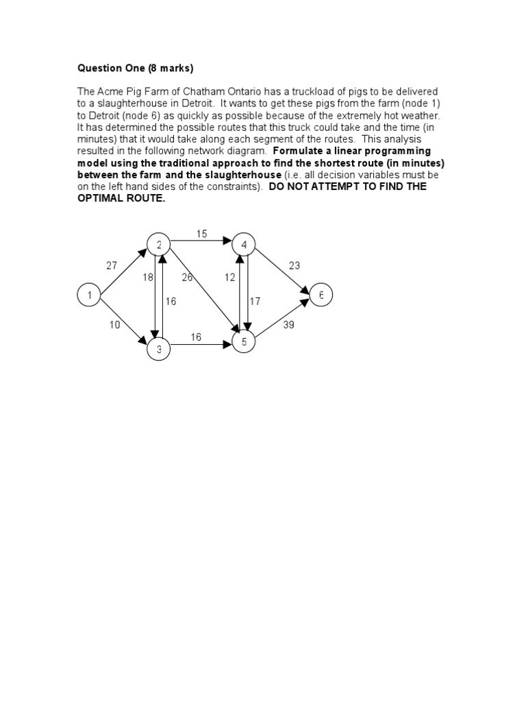 Linear Programming Models for Optimization | PDF | Linear Programming ...