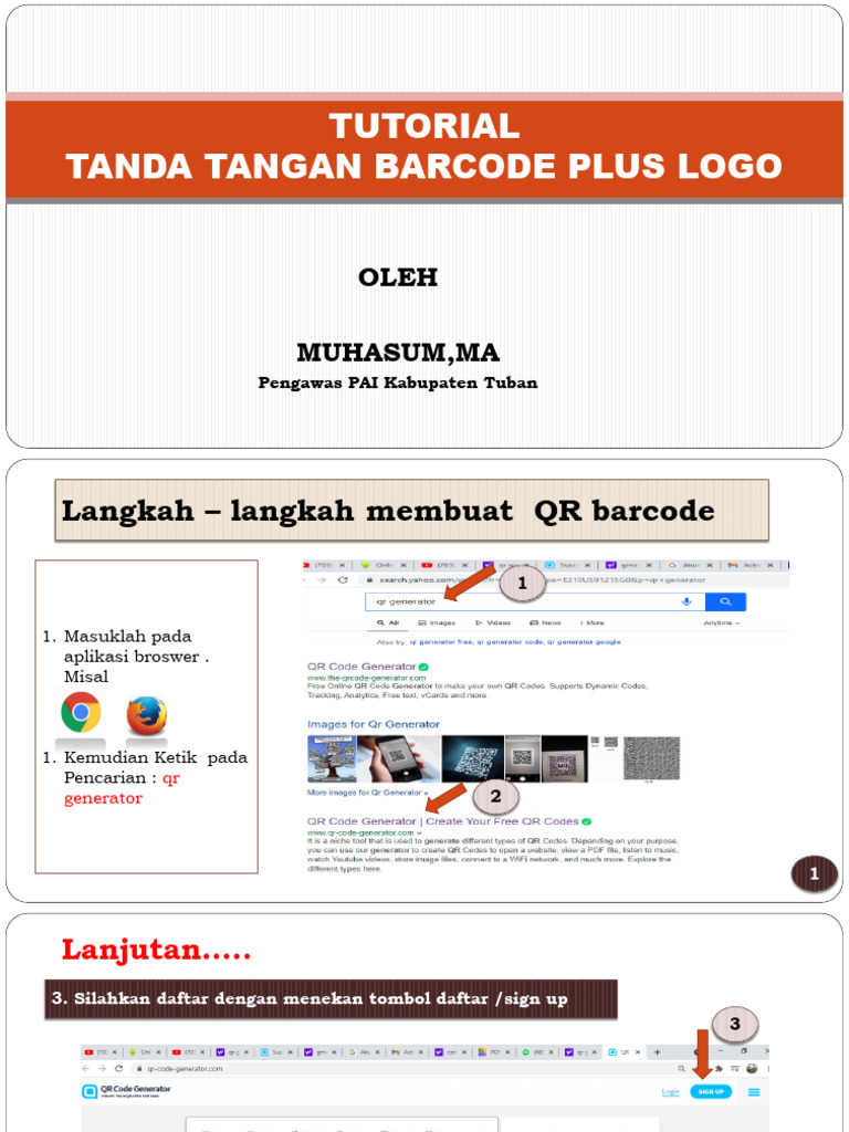 9.tutorial Pembuatan Tanda Tangan DG QR Barcode | PDF