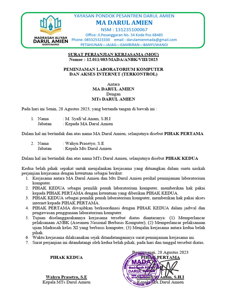Mou Lab. Komputer Anbk 2023 | PDF