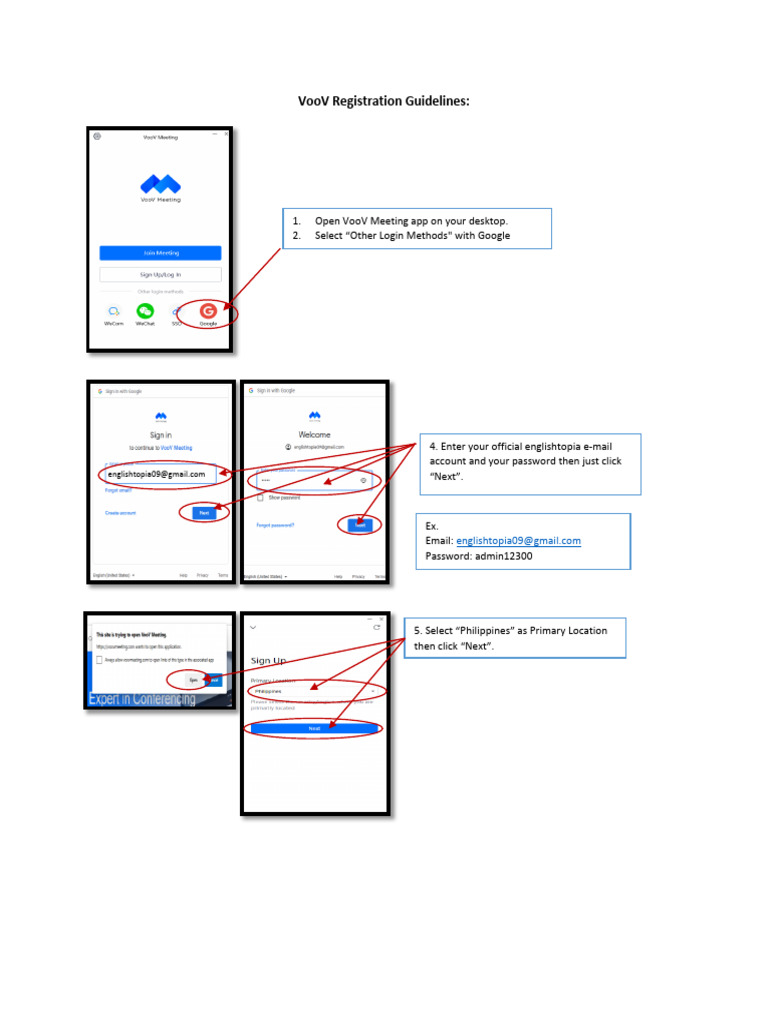 VooV Registration Guidelines | PDF