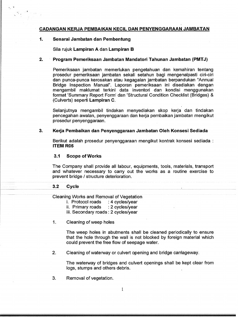 Bridge Inspection Checklist | PDF