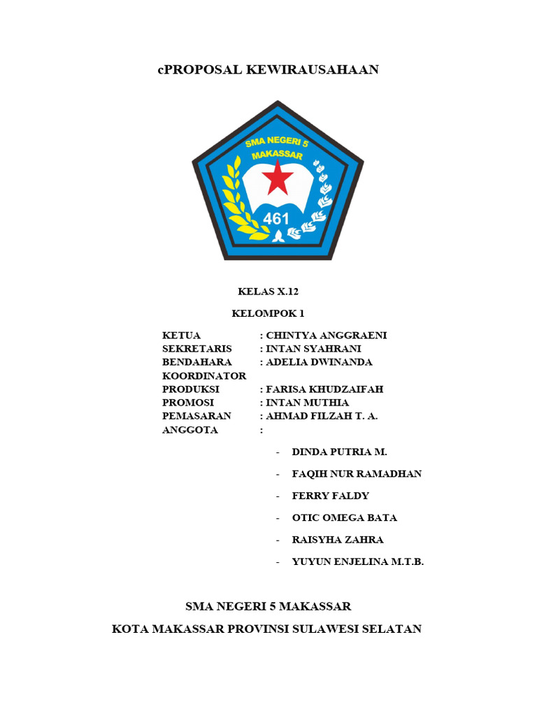 Proposal Kewirausahaan | PDF