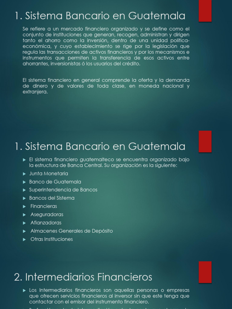 Sistema Bancario Guatemalteco | PDF | Bancos | Economias