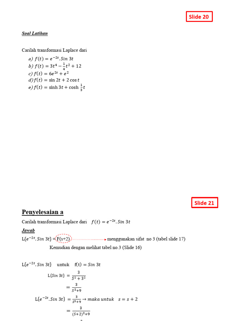 Penyelesaian Latihan | PDF