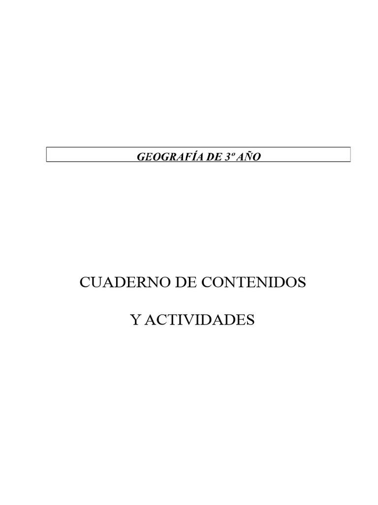 Cuadernillo 3er Año Pdf