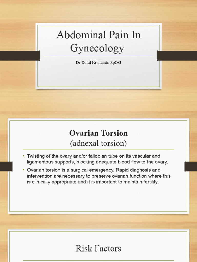 Ovarian Torsion | PDF