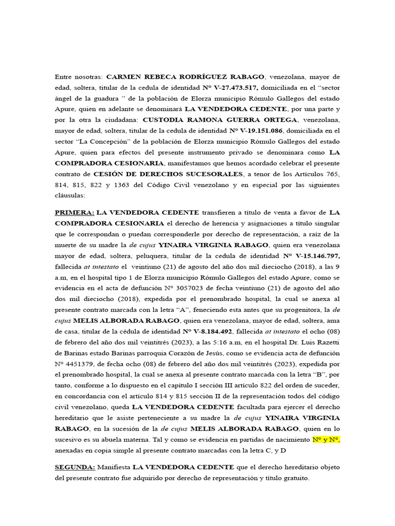 Contrato Rebeca | PDF | Justicia | Crimen y violencia