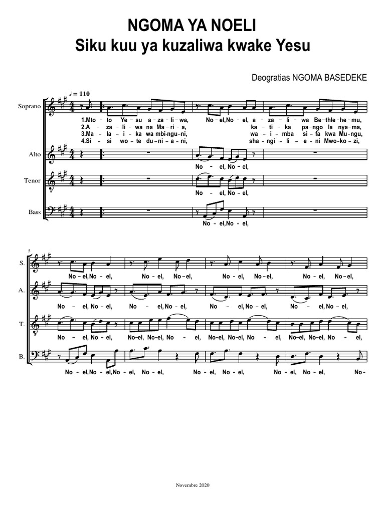 Ngoma ya Noeli: Celebración Musical | PDF