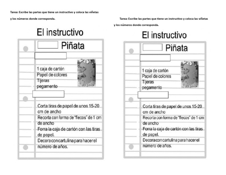Tarea. Partes Del Instructivo. | PDF