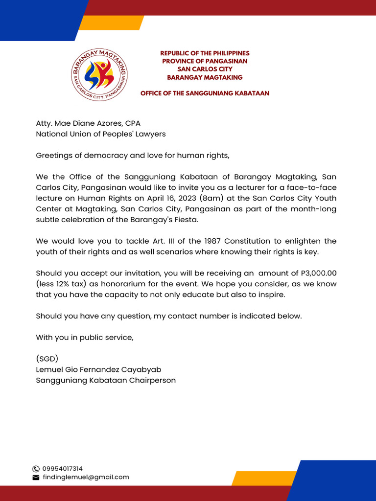 Atty. Letter | PDF