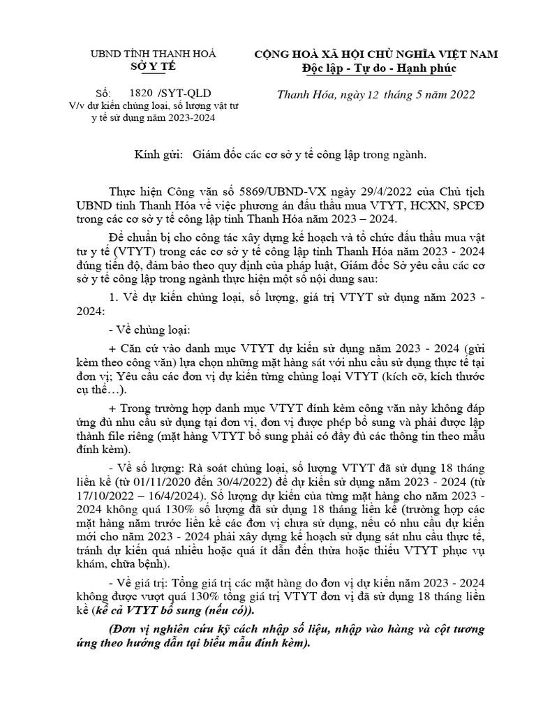 CV 1820-du-kien-chung-loai-va-SL-VTYT-2023-2024 (12.05.2022 - 15h39p08 ...
