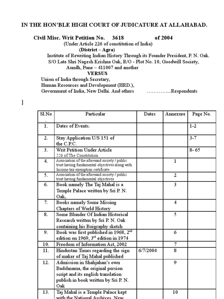 Taj Mahal Identity and Historical Claims | PDF