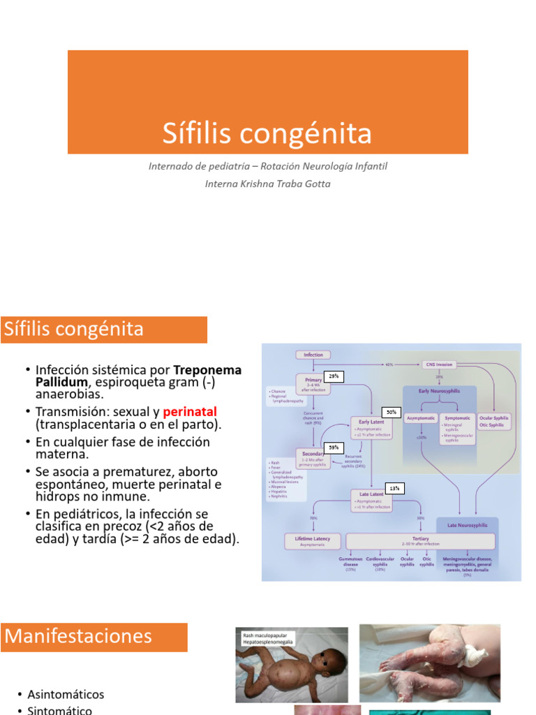 Sífilis Congénita: Diagnóstico y Tratamiento | PDF