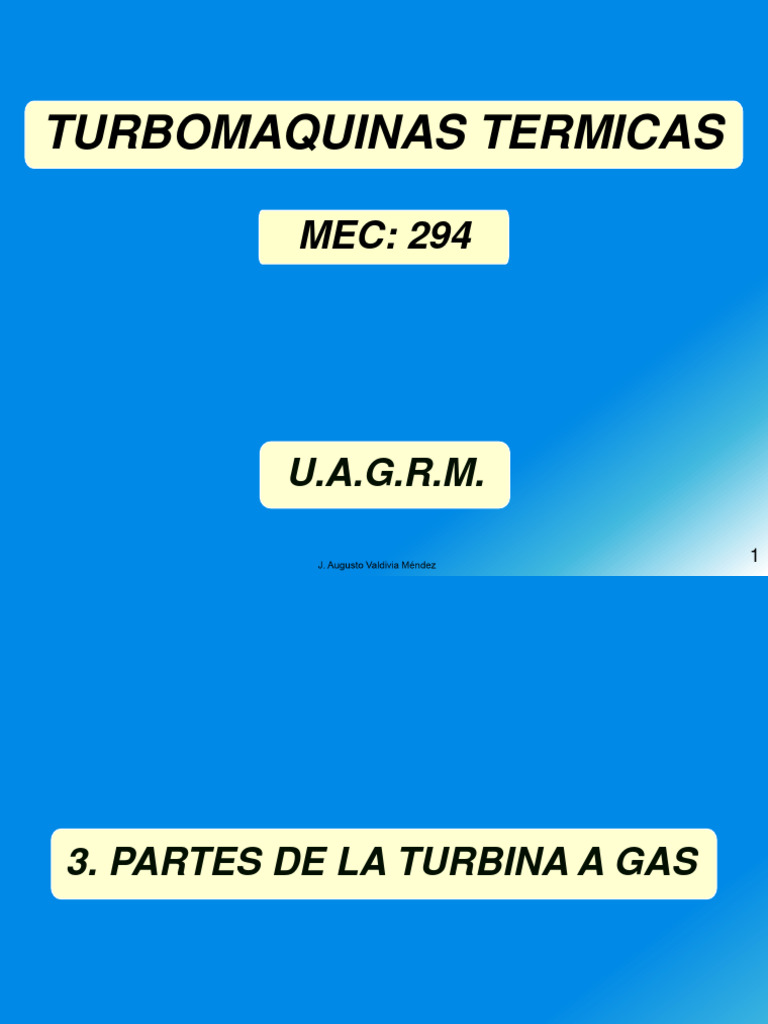 3 Partes de La Turbina | PDF