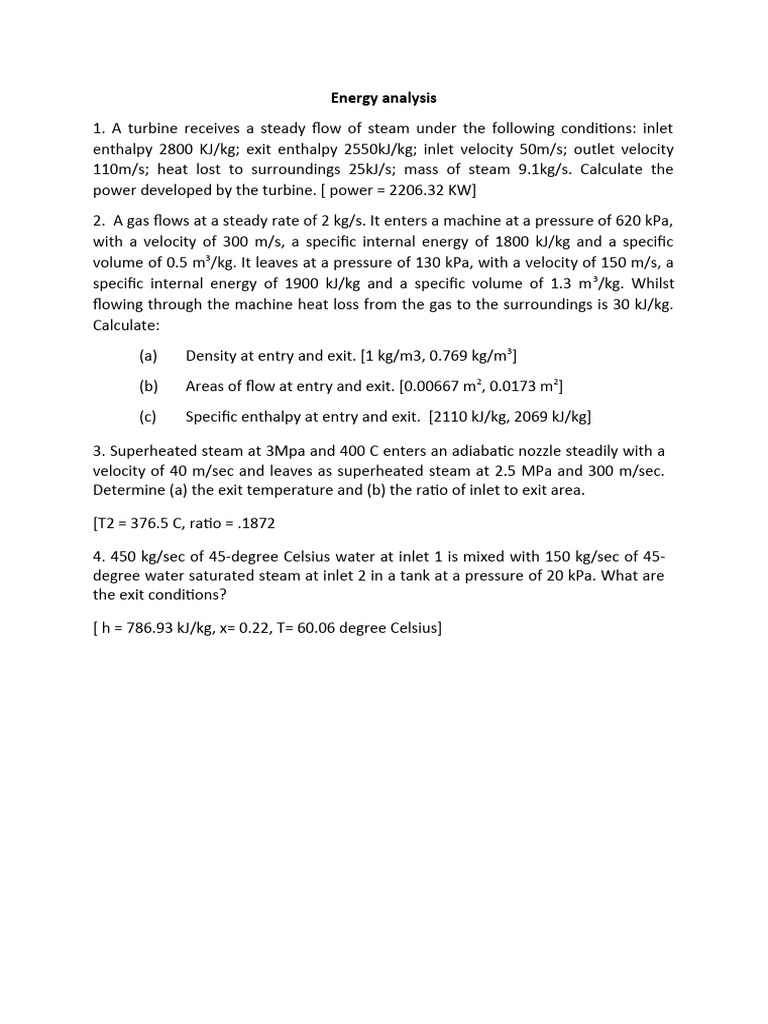 Energy Analysis | PDF