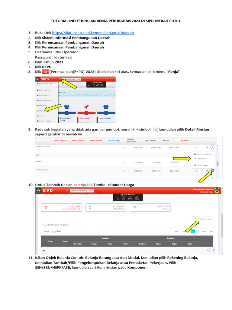 Tutorial SIPD-Merah Putih - Input Rincian Renja Perubahan 2023 | PDF Tutorial SIPD-Merah Putih - Input Rincian Renja Perubahan 2023 | PDF