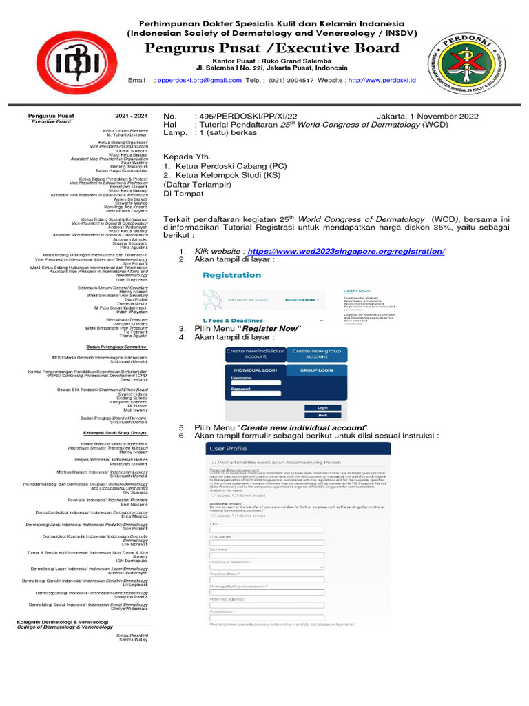 Tutorial Registrasi WCD 2023 - PC, KS | PDF | Karier & Perkembangan