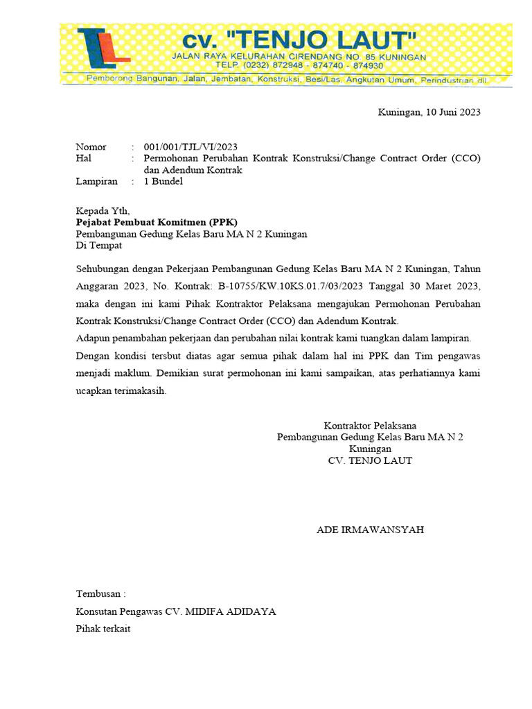 Surat Permohonan Cco | PDF