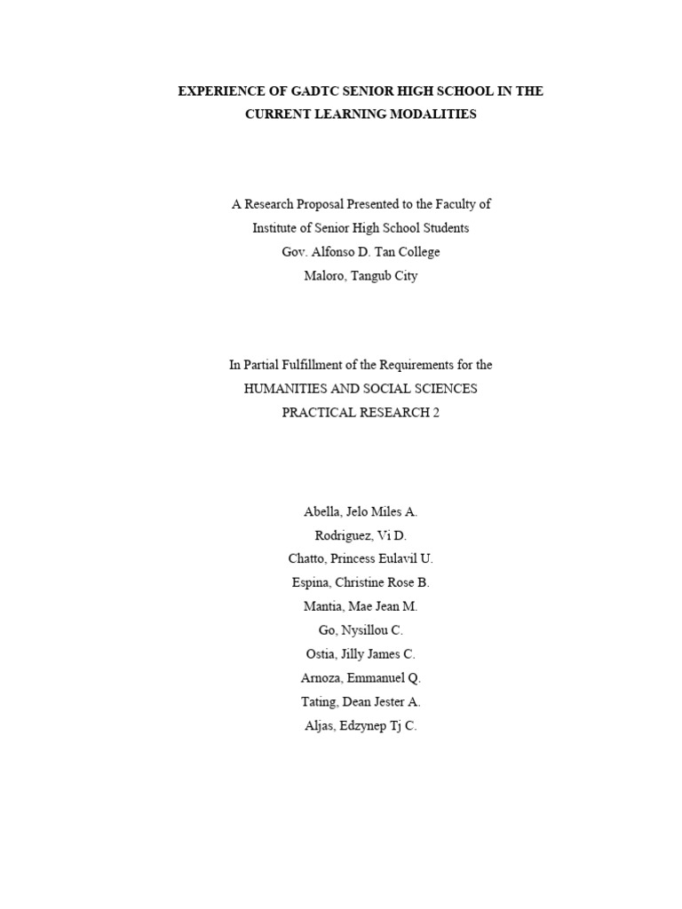 Research Paper Chapter 1 Autorecovered | PDF | Educational Technology ...