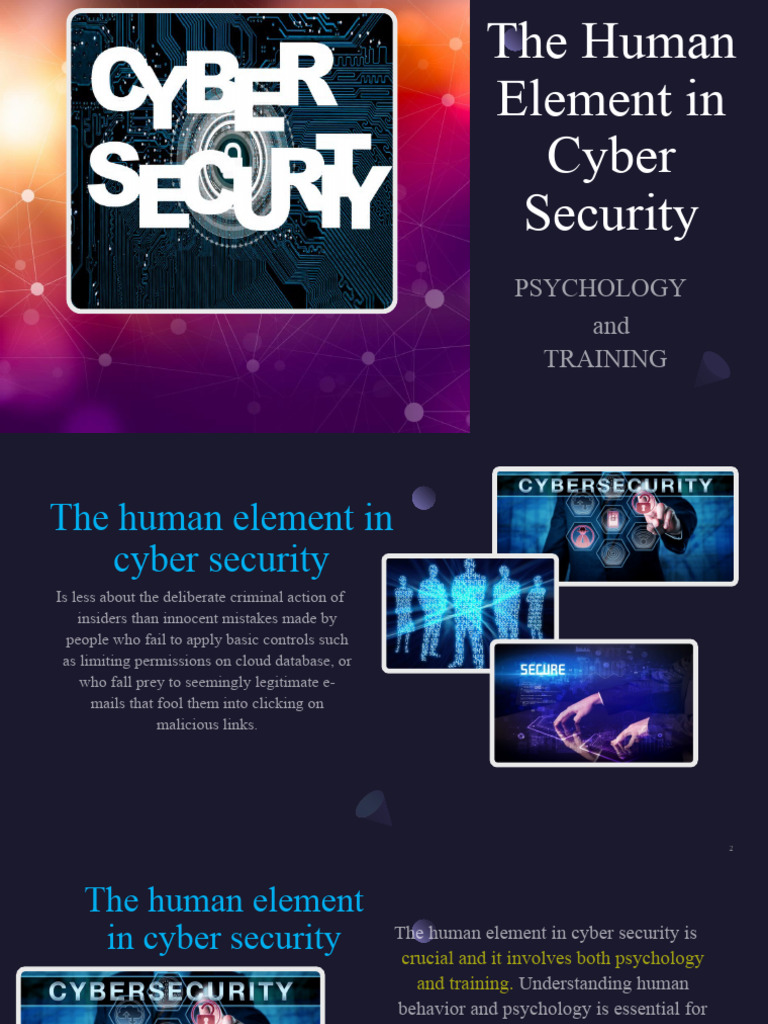 The Human Element in Cyber Security | PDF | Security | Computer Security