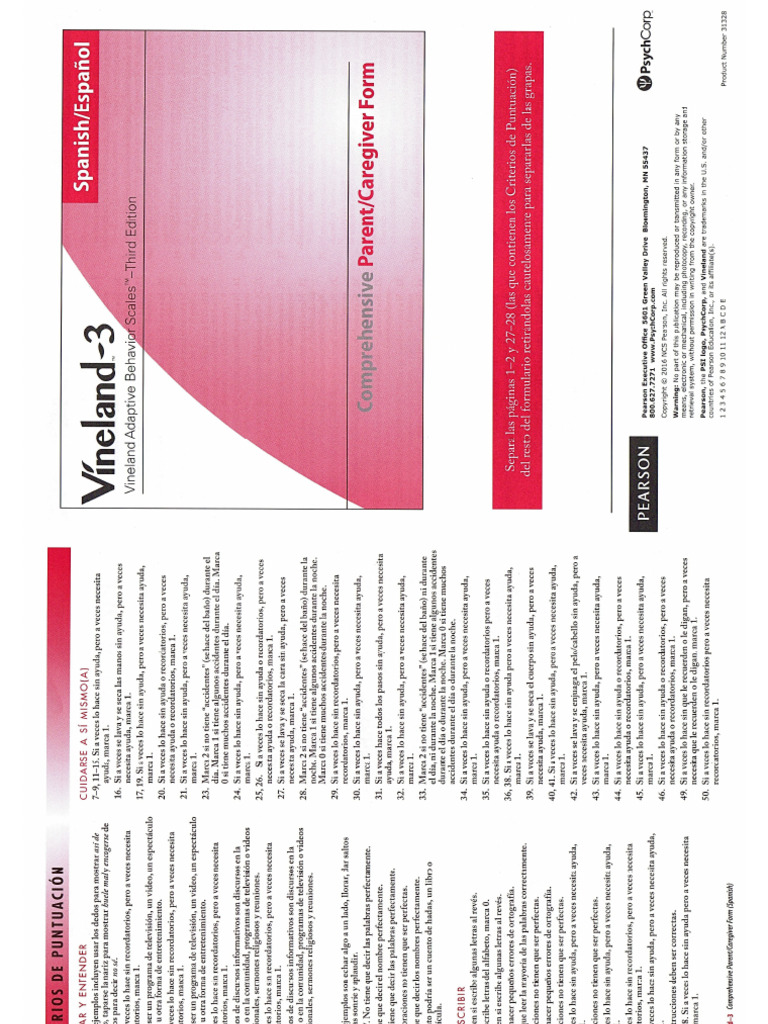 Protocolo vineland . | PDF