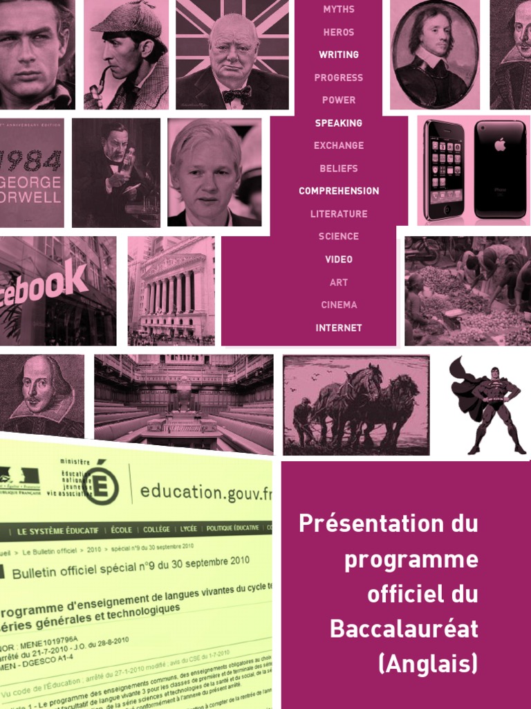 Programme Anglais Bac : Compétences Clés | PDF | Cognition | la ...