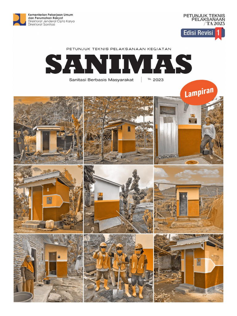 Lampiran Juknis Sanitasi - Sanimas 2023 (Ed. Rev. 1) PDF | PDF