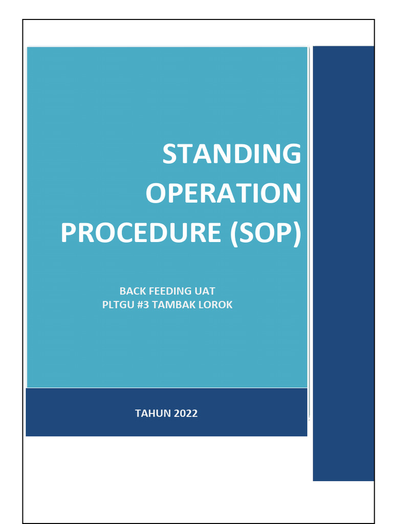 DRAFT SOP BACK FEEDING UAT PLTGU TBL #3 | PDF