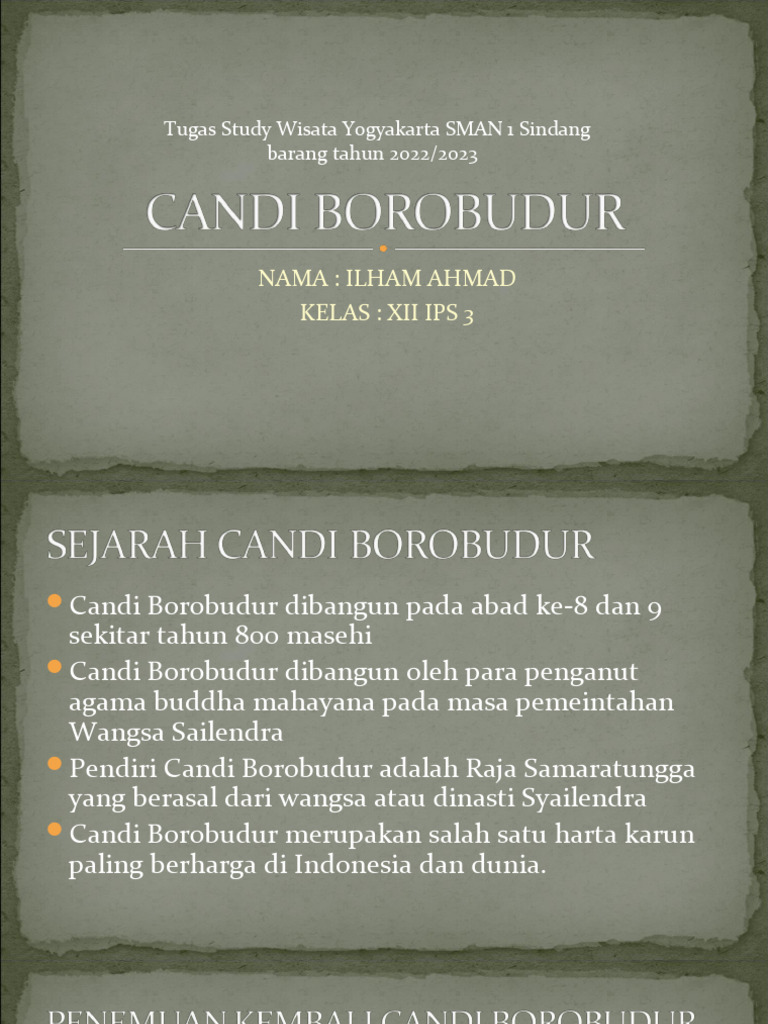 Sejarah Pembangunan Candi Borobudur | PDF