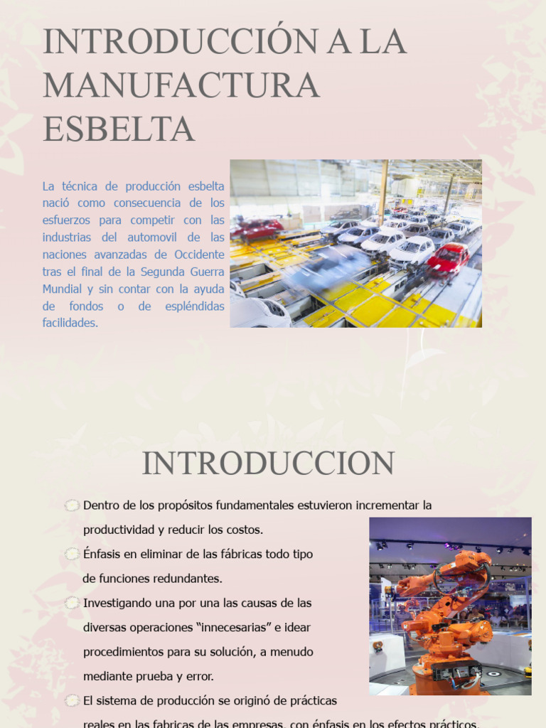 Introducción A La Manufactura Esbelta | PDF | Lean Manufacturing | Toyota