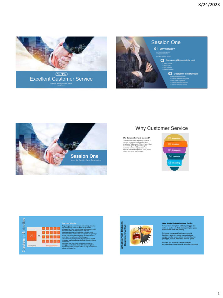 Handout Excellence Customer Service | PDF