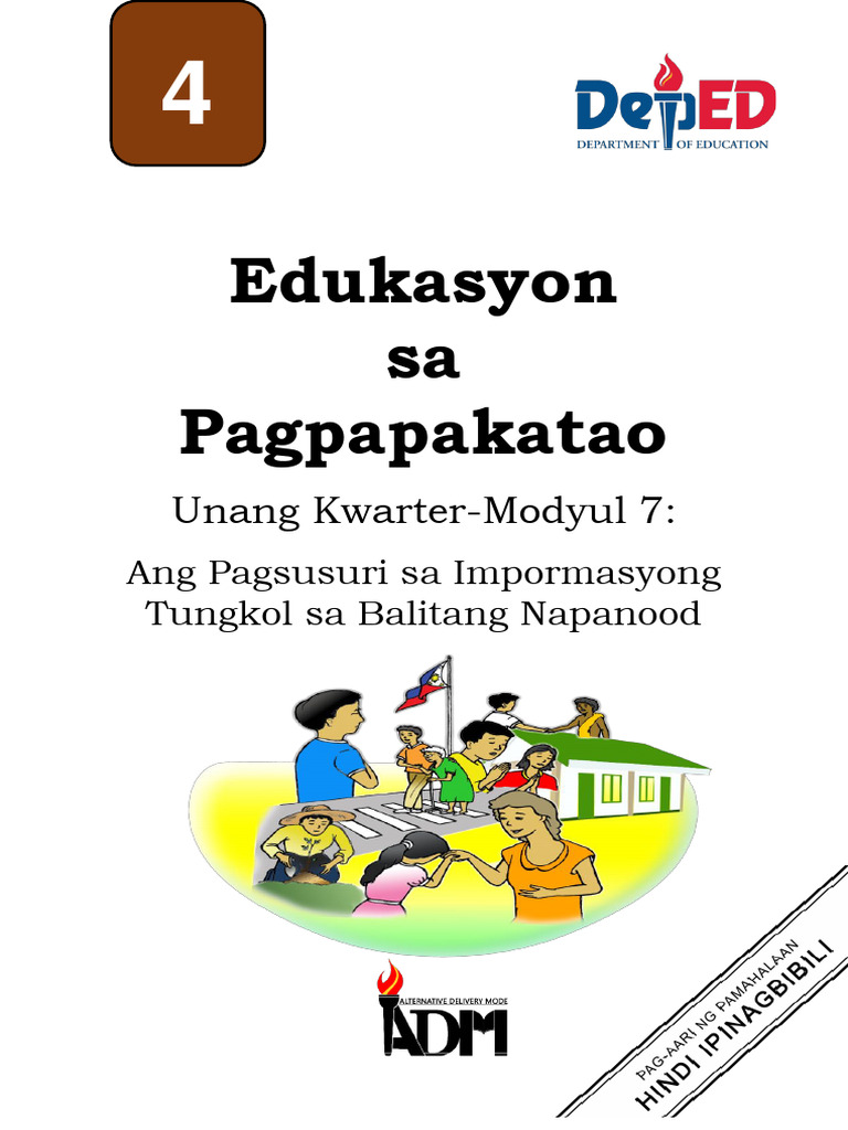 Esp4 - 4 - q1 - Week 7 - Ang Pagsusuri | PDF