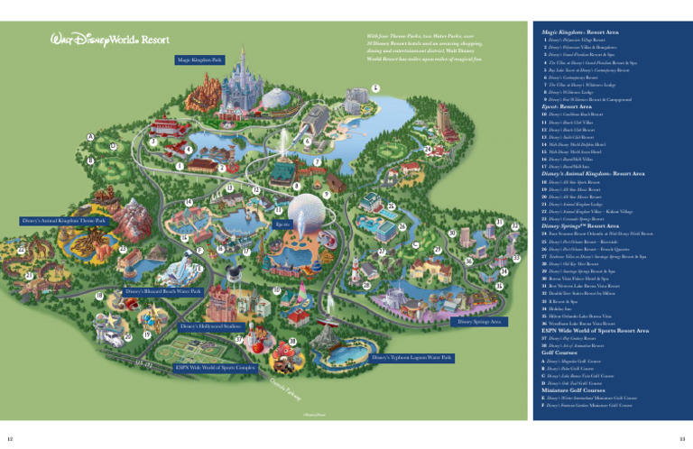 Map of Disney World PDF | Download Free PDF | Walt Disney World | Resort