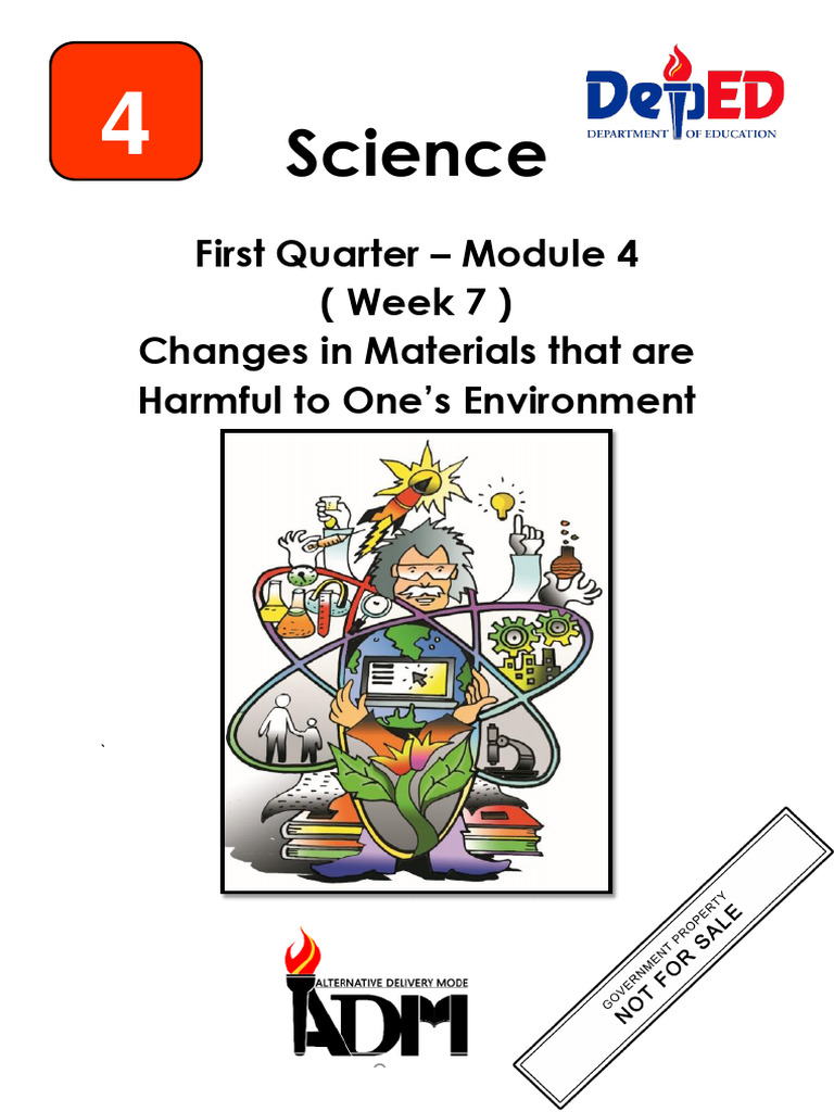 Science4 - q1 - Week 7 - Changes in The Materials | PDF | Waste | Reuse Science4 - q1 - Week 7 - Changes in The Materials | PDF | Waste | Reuse