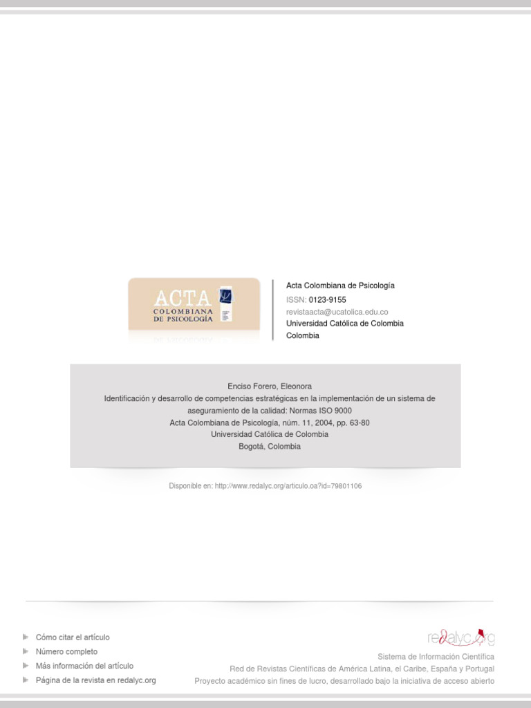 Identificacion Del Desarrollo de Competencias | PDF | Calidad (comercial) | Gestión de la calidad