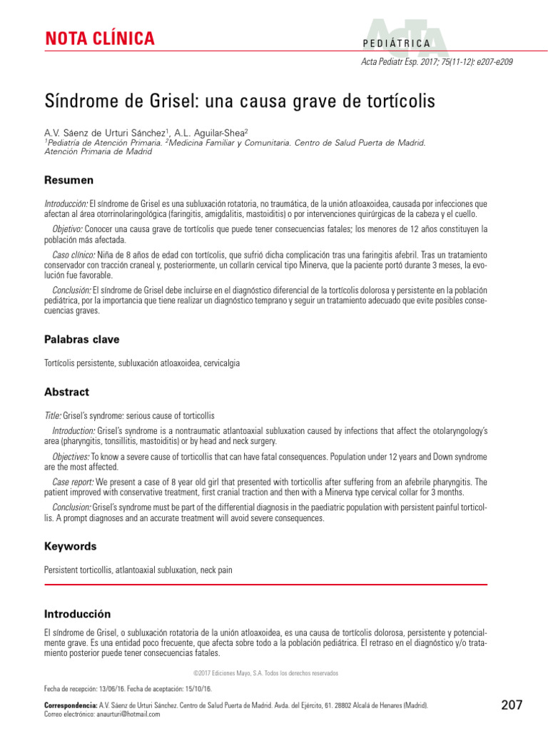 NC_Sindrome_de_Grisel (3) | PDF | Especialidades Medicas | Causas de la muerte