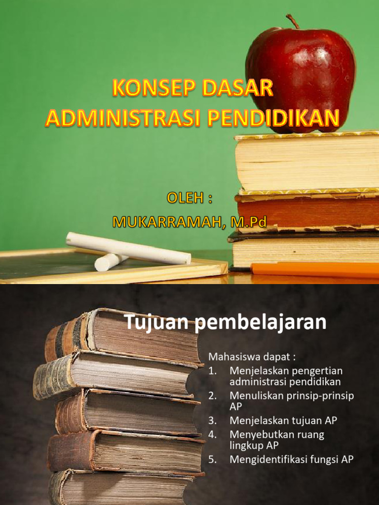 Konsep Dasar Administrasi Pendidikan | PDF | Karier & Perkembangan