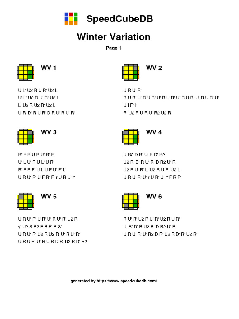 Winter Variation | PDF