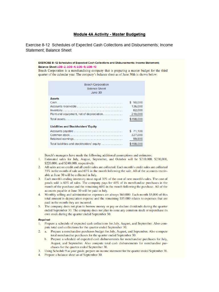 Managerial Accounting Exercises | PDF