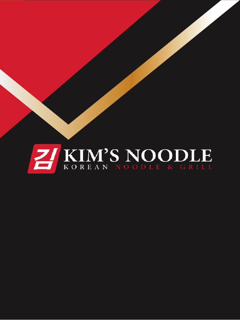 Kims Noodle Menu Fix | PDF