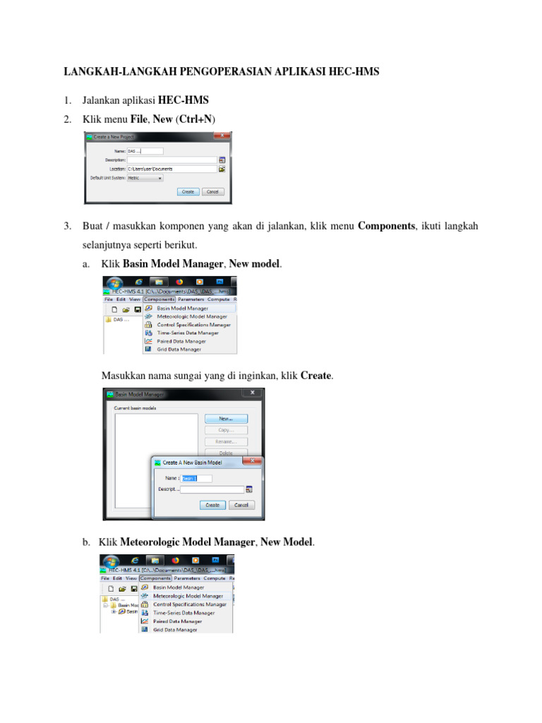 Aplikasi HEC-HMS | PDF