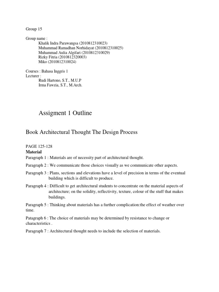 15 Outline Architecture | PDF