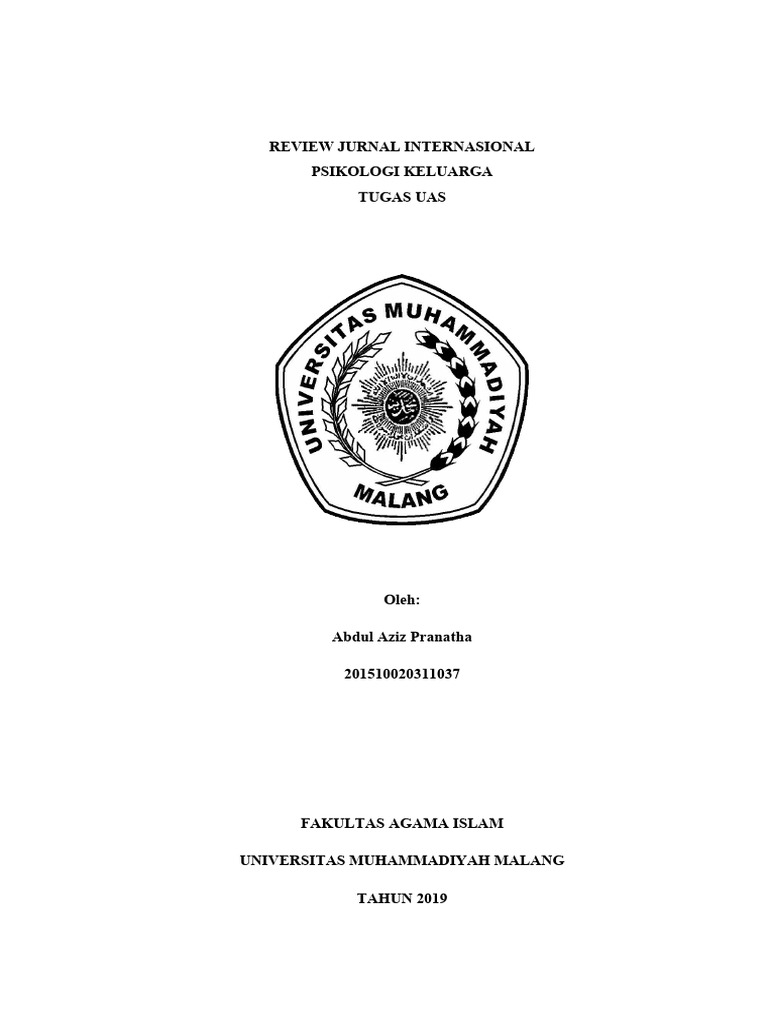 Review Jurnal Penelitian Peran Orang Tua Pada Ibk | PDF