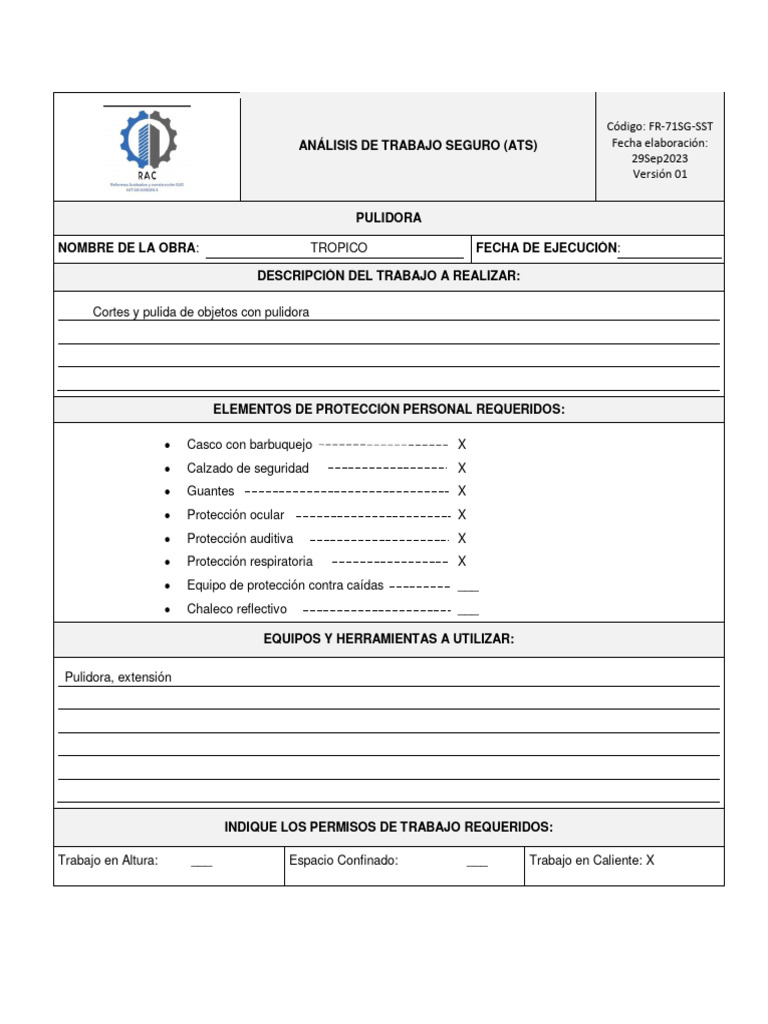 Ats Pulidora Rac | PDF