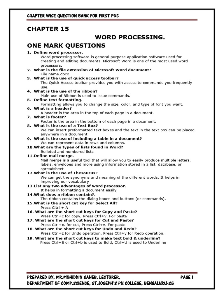 CHAPTER_15_WORD_PROCESSING | PDF