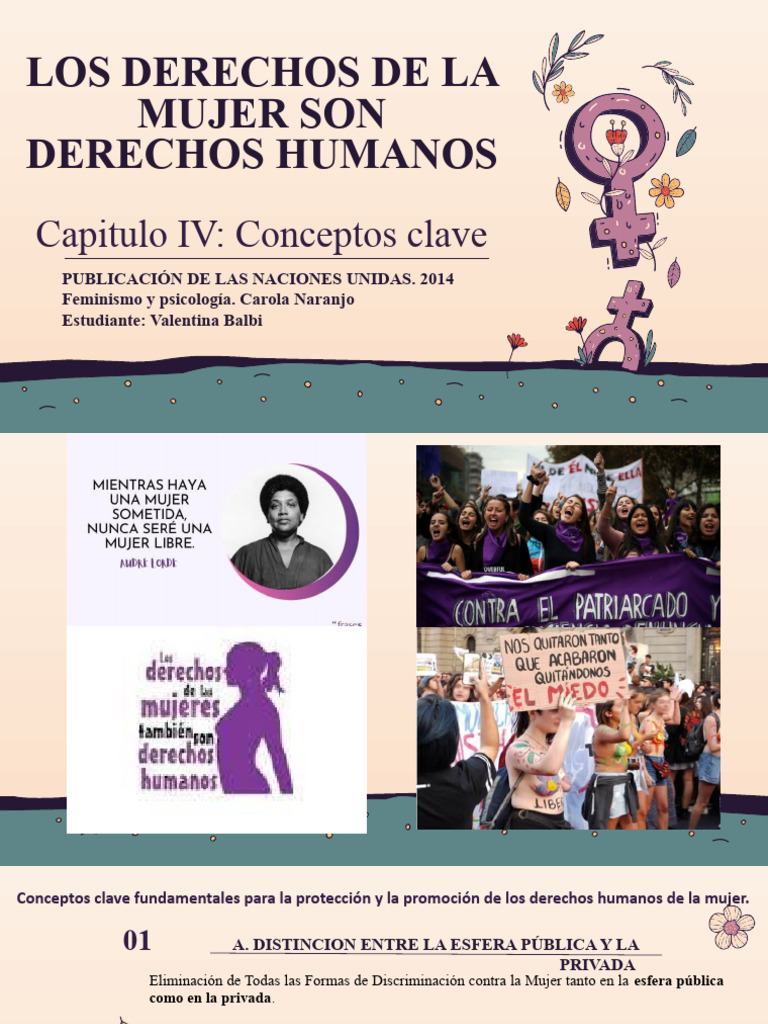 Los Derechos de La Mujer Son Derechos Humanos. Feminismo y Psicologia | PDF | Mujer | Género