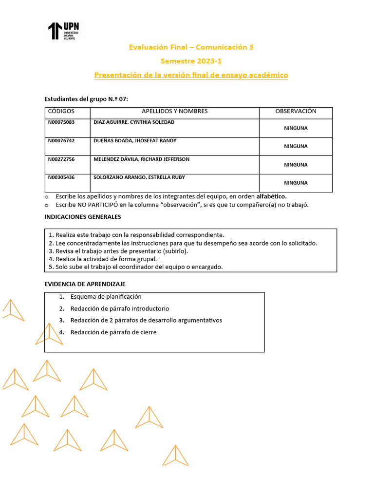 EVALUACIÓN FINAL_COMU 3 (1) (1) | PDF